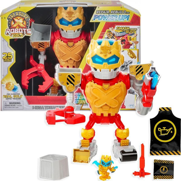 Игрушка Treasure X Robots Gold-Мега-бот с сокровищами с реальными ...