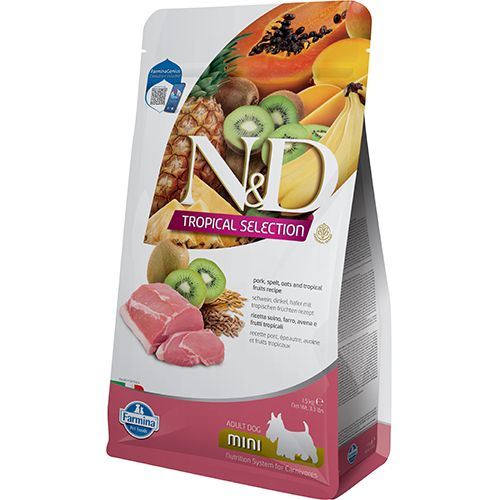 Farmina N&D Tropical Selection Adult Mini Pork / Сухой корм Фармина для ...