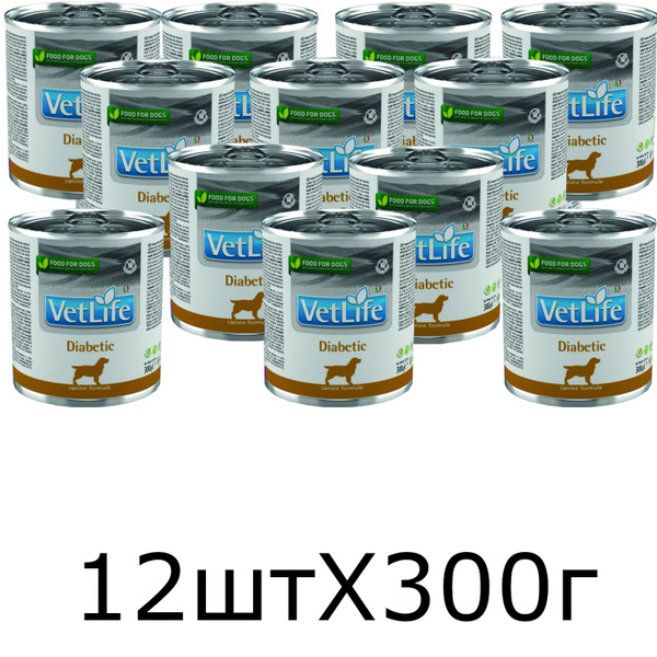 Farmina консервы VET LIFE NATURAL DIET DOG DIABETIC, Вет Лайф паштет ...
