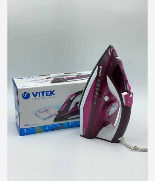 Утюг VT 1215 PK Керамическое покрытие - купить по выгодной цене в интернет-магазине OZON ...
