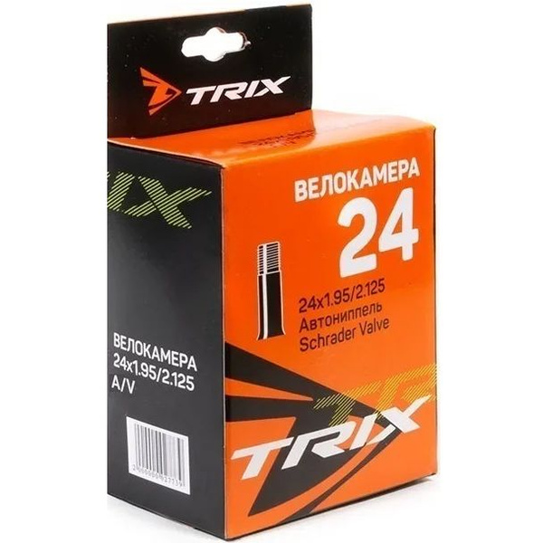 Велокамера 24 TRIX 24х1.95 / 2.125 AV камера велосипедная 24 дюйма ...
