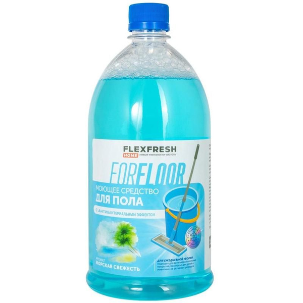 Средство для мытья пола Flexfresh Морская свежесть 1 л - купить с доставкой по выгодным ценам в ...