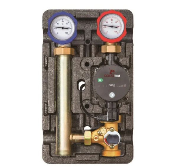 Насосная группа с трехходовым смесительным клапаном TIM NG-MK-0101(без насоса) - купить в ...