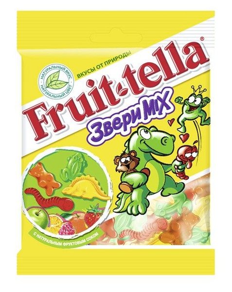 Мармелад Fruittella Звери микс, 70г. купить на OZON по низкой цене (1430088003)