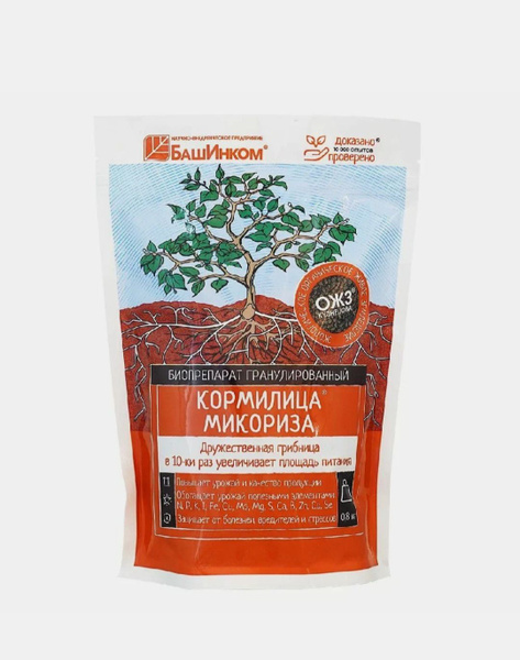 Кормилица Микориза для корней гранулированная 800 грамм башинком ...