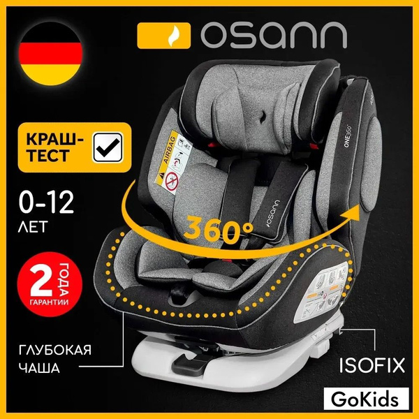 Детское автокресло Osann One 360 Universe Grey, группа 0-1-2-3, с ...