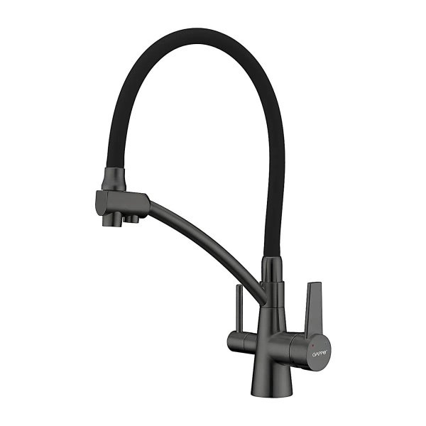 Смеситель для кухни гибкий излив с фильтром для воды Gap1po G4398-19 купить на OZON по низкой ...
