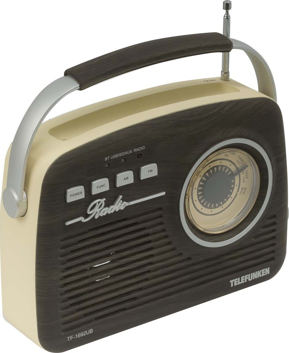 Радиоприемник Telefunken TF-1692UB, бежевый, коричневый купить по ...