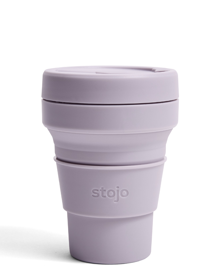 Многоразовый складной стакан STOJO с крышкой для кофе с собой из ...