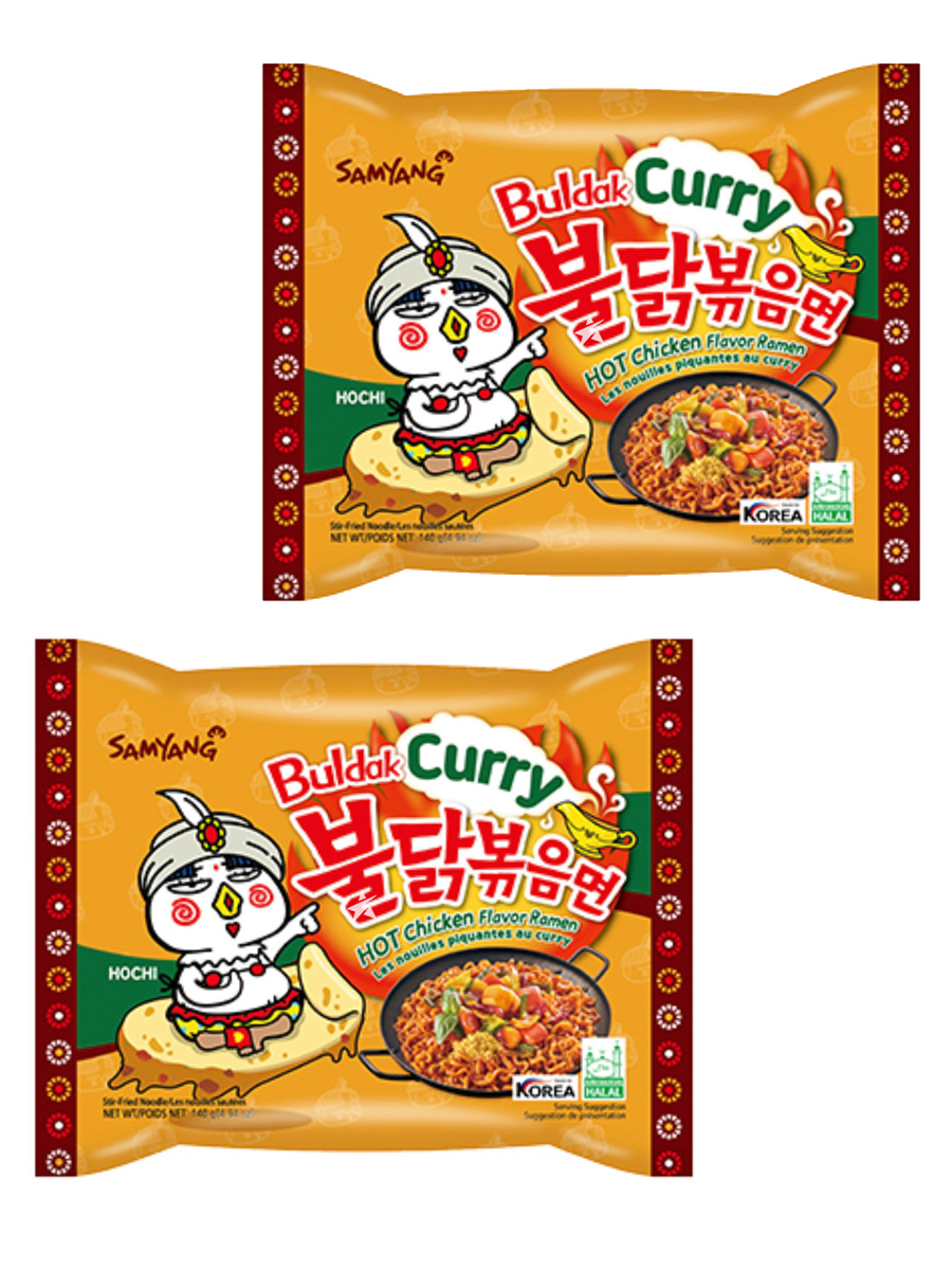 Лапша быстрого приготовления Samyang Ramen BULDAK CURRY / Самьянг со ...