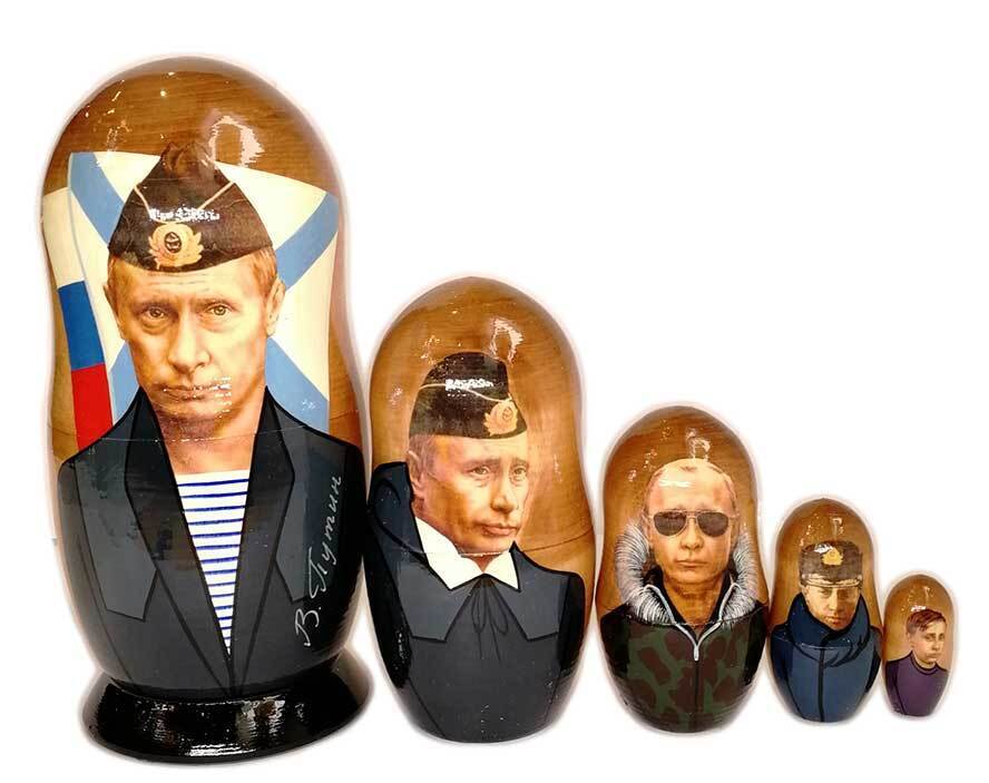 Характеристики Матрешка "Путин в тельняшка" , подробное описание товара ...