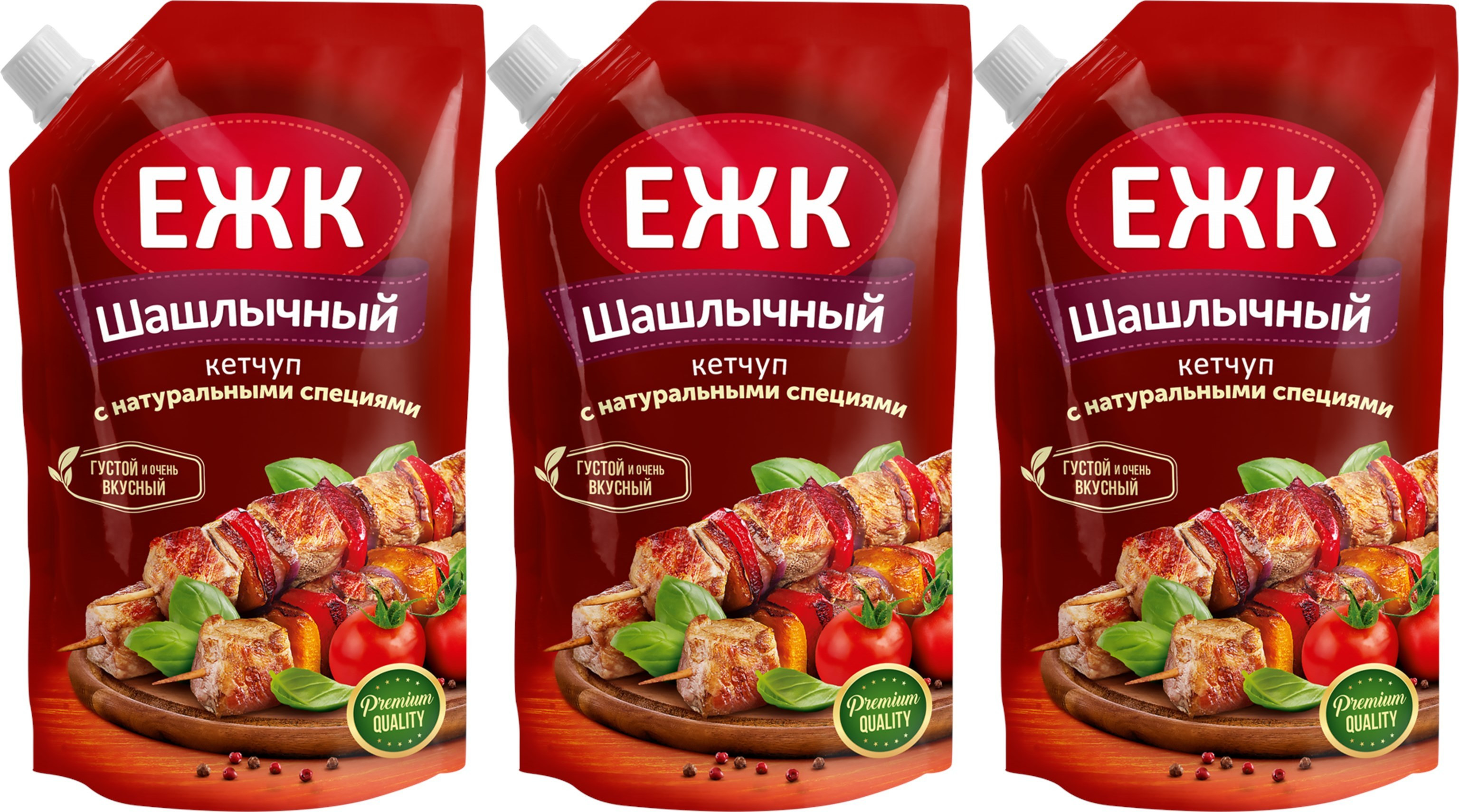 Кетчуп Шашлычный 3 шт по 350г ЕЖК — купить в интернет-магазине OZON с ...