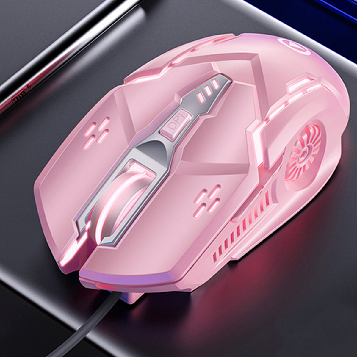 Игровая мышь, Мышь проводная ISA G5 e-Sports game mouse, розовый ...