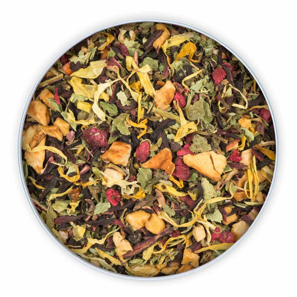 Настоящий Красный Чай Каркаде (Гибискус) с Малиной и Мятой 100 г ...