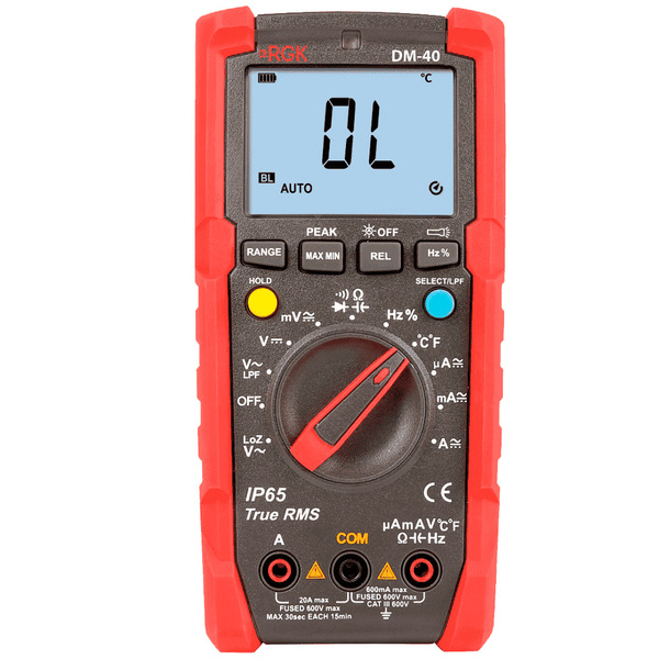 Цифровой мультиметр RGK DM-40 - купить с доставкой по выгодным ценам в интернет-магазине OZON ...