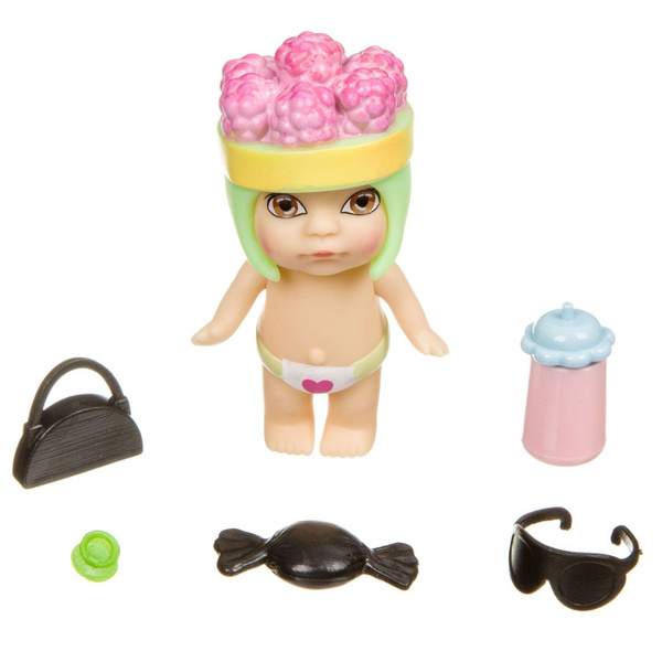 Набор игровой Bondibon куколка OLY во фруктово-конфетной шапочке и аксессуарами в банане, ВОХ ...