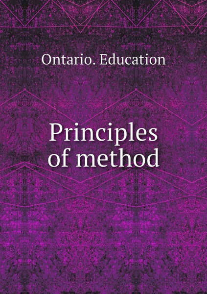 Principles of method - купить с доставкой по выгодным ценам в интернет ...