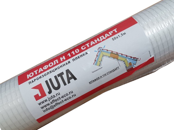 Пароизоляция 50*1,5 м JUTA Ютафол Н 110 стандарт - купить с доставкой ...