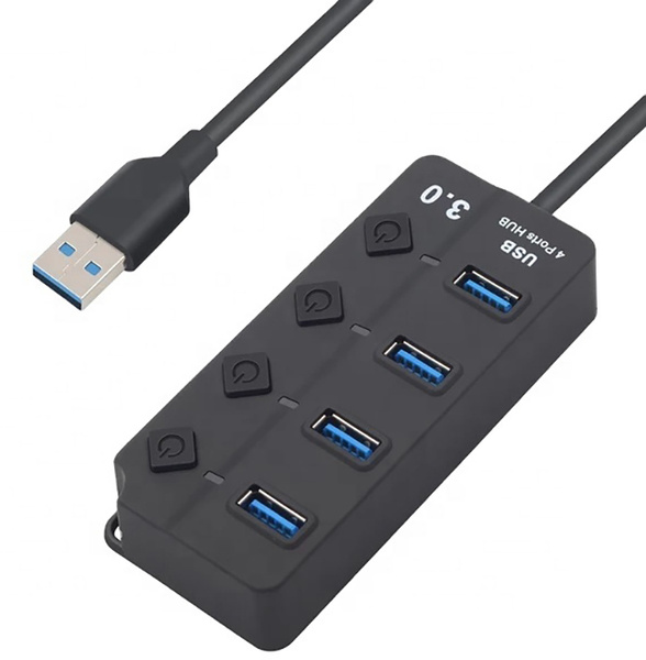 Концентратор-USB (разветвитель, хаб) GSMIN UB-07 на 4 порта USB 3.0 ...