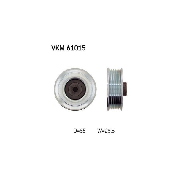 VKM 61015 Паразитный / ведущий ролик, поликлиновой ремень TOYOTA - SKF ...