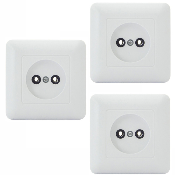 Розетка одноместная скрытой установки универсальная 16А, комплект - 3 ...