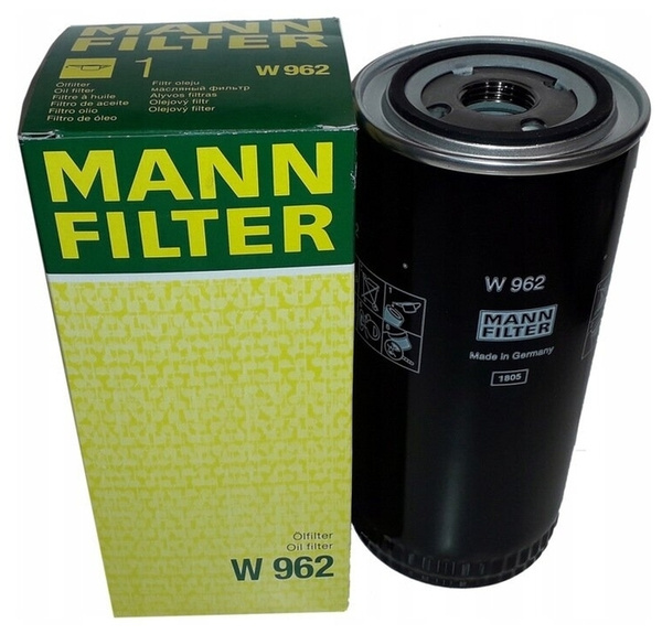 MANN FILTER Фильтр масляный арт. W962 EVOBUS (MERCEDES-BENZ/SETRA) Setra S/SG 100, FORD F-Serie ...