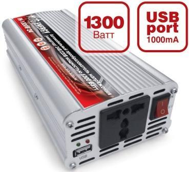 Преобразователь напряжения (инвертор) 24V/220V (1500W) "AVS" IN-1500W ...
