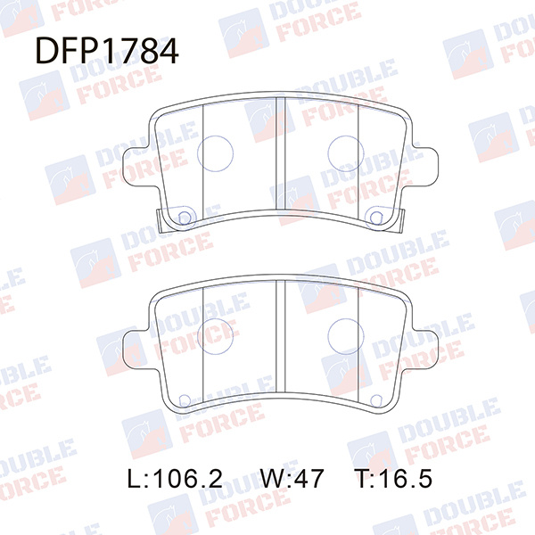Колодки тормозные Double Force DFP1784 Любая ось - купить по низким ...