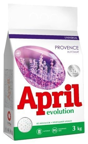 Evolution April Стиральный порошок 3000 г 30 стирок Для белых тканей ...