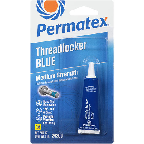 Фиксатор резьбы средней фиксации Permatex, цвет: синий, 6 мл 24200 ...