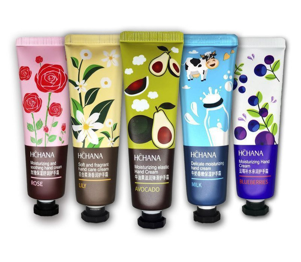 Набор кремов для рук Natural Green Hand Cream Gift Box, 5 шт x 30 гр ...