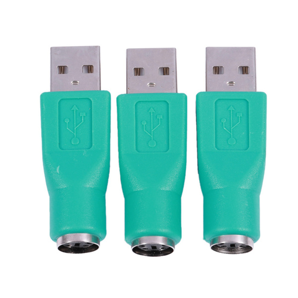 3 x клавиатура и мышь USB-разъем 2.0 с гнездовым разъемом Mini DIN 6P ...