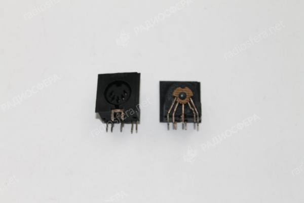 Разъем 5PIN(G) пласт установленный в плату - купить с доставкой по ...