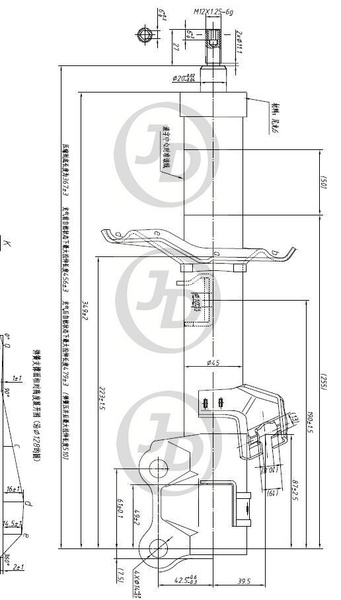 Стойка газомасляная передняя правая /333390/ JD JAS0060 - купить по ...