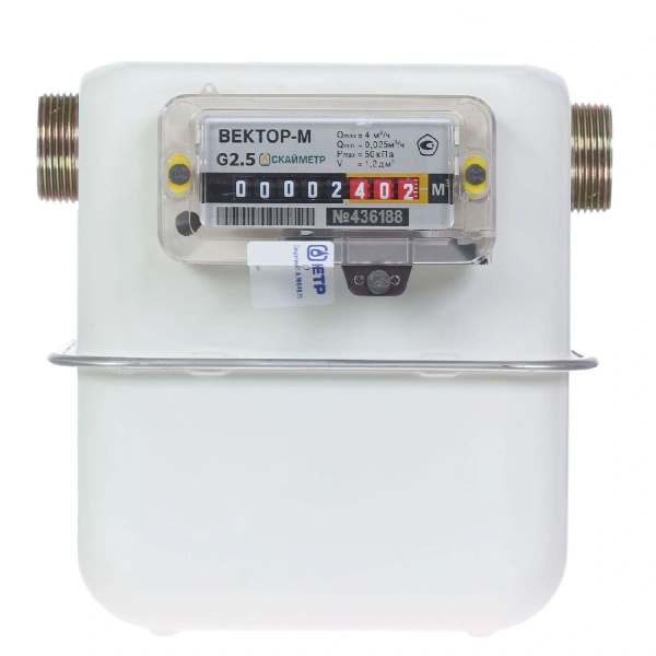 Счетчик газа Скайметр Вектор М G2,5 (M33*1.5) взамен СГБ G2.5-1 ...