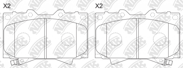 Колодки тормозные NiBK PN1411 Передние - купить по низким ценам в ...