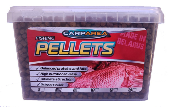 Пеллетс карповый CARPAREA PELLETS 6 мм; 500 г (рыбный запах) - купить с доставкой по выгодным ...