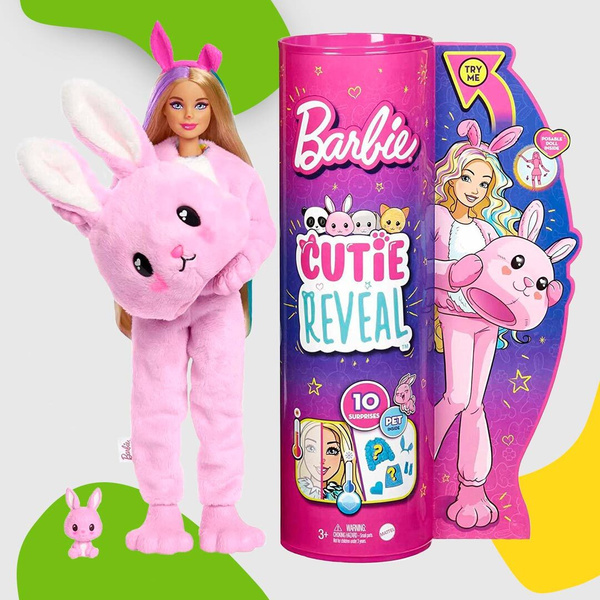 Кукла-сюрприз Barbie Cutie Reveal Милашка-проявляшка "Зайчик ...