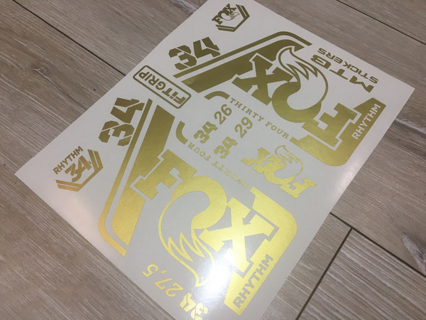Наклейки Fox 34 rhythm 2021 ритм для велосипеда на вилку, MTB Stickers ...