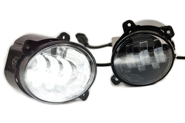 Мощные светодиодные противотуманные фары Sal-Man 60W 5 полос для Калина, Калина 2, Гранта ...