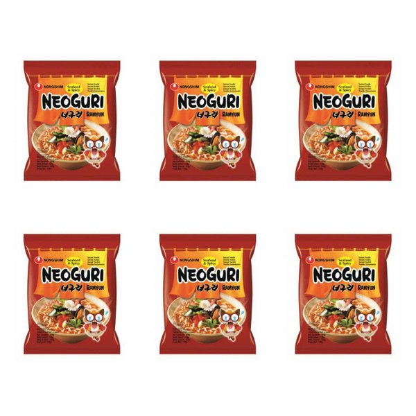 Лапша быстрого приготовления острая со вкусом морепродуктов Nongshim ...