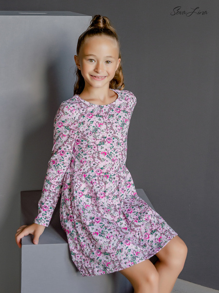 Платье SOVAlina, Девочки, На любой сезон, размер 122, материал Хлопок ...