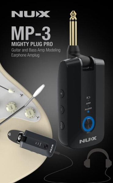 Mighty-Plug Pro Моделирующий усилитель для наушников, Nux MP-3 III ...