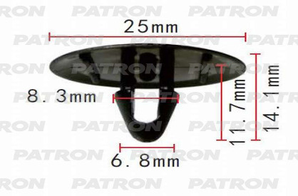 Patron P370141 Клипса пластмассовая купить на OZON по низкой цене ...