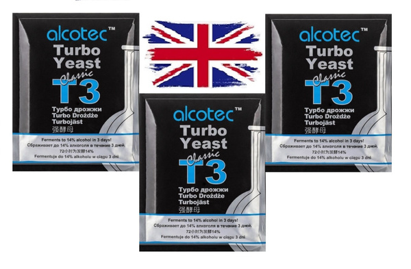 Alcotec Дрожжи Быстродействующие Спиртовые 360г. 3шт. - купить с доставкой по выгодным ценам в ...