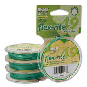 Тросик ювелирный Flex-Rite 49 струн, 0.61мм (0.024in), цвета морской ...