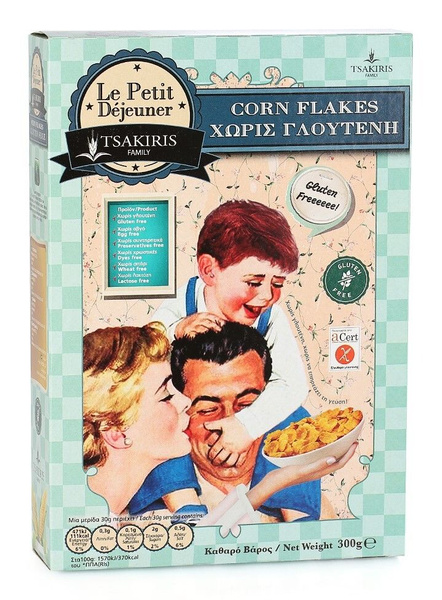 Готовый завтрак LE PETIT DEJEUNER TSAKIRIS FAMILY Хлопья кукурузные без ...