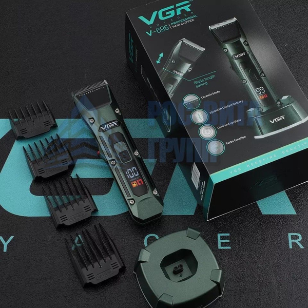 Профессиональная машинка для стрижки волос VGR V-696 купить на OZON по низкой цене (757943612)