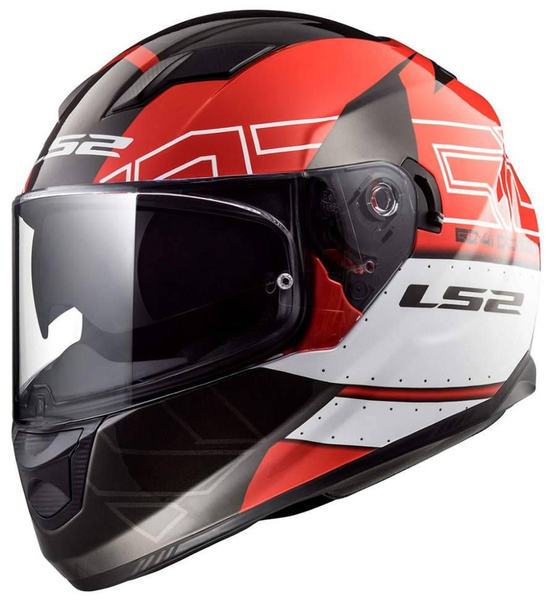 Шлем для мотоциклистов LS2 FF320 STREAM EVO KUB RED BLACK XS - купить с ...