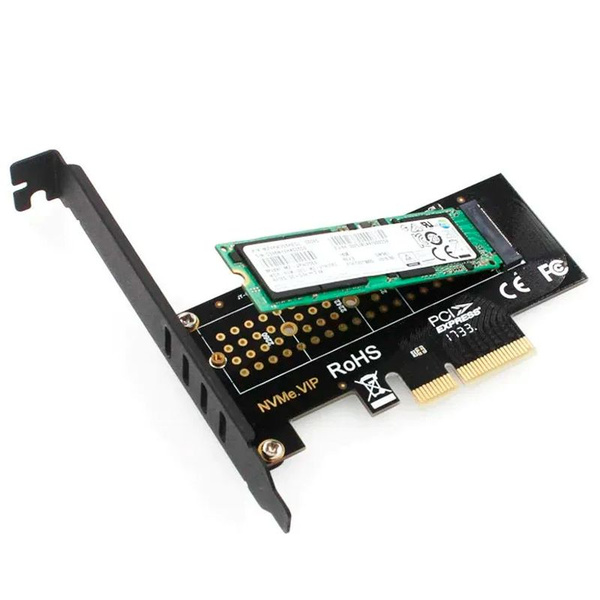 Адаптер для установки SSD M.2 на PCIE X4 для SSD NVMe для ссд форматов ...